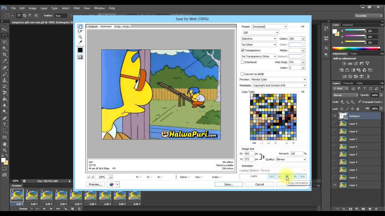 Watermark GIF in photoshop - YouTube