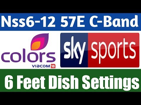 Nss6-12 57E C-band Satellite Settings On 6 feet dish