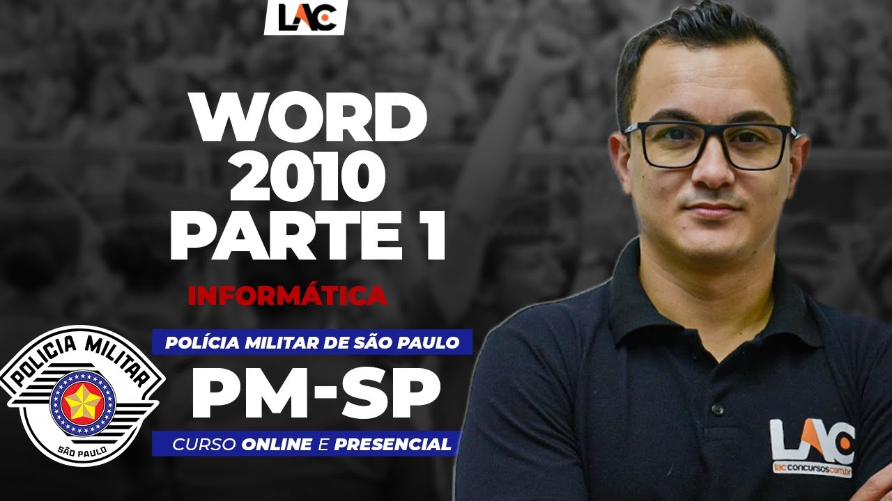 PM SP 2023 - Word | 2010 | Parte 1 - Informática - YouTube
