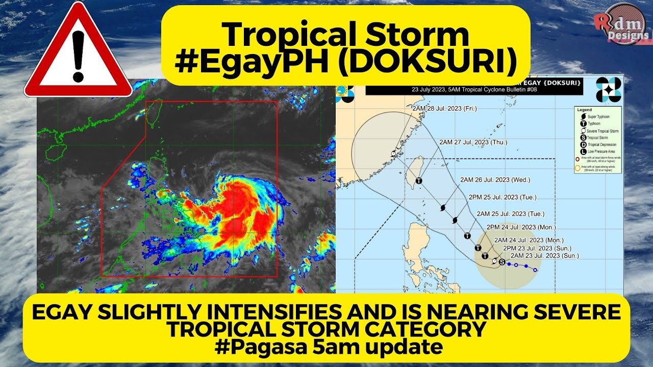 BAGYO | LPA Update | Tropical Storm #EgayPH DOKSURI July 23, 2023, 5am ...