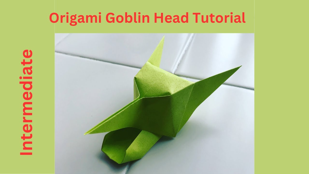 Origami Goblin Head Tutorial (Jason Schneider) - YouTube