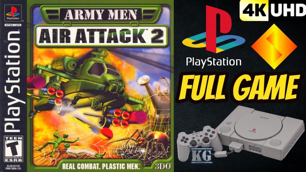 Army Men: Air Attack 2 | PS1 | 4K60ᶠᵖˢ UHD🔴 | Longplay Walkthrough Playthrough Full Movie Game ...