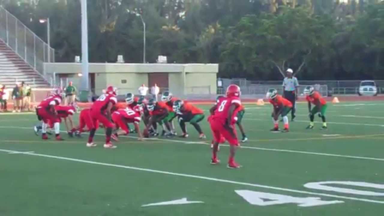 Tamiami Colts Run D Midget II Pop Warner Miami 2014 - YouTube