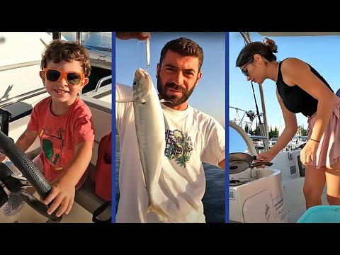 Tekne ile ailece marinada bir gün geçirdik! Devamında balık avı