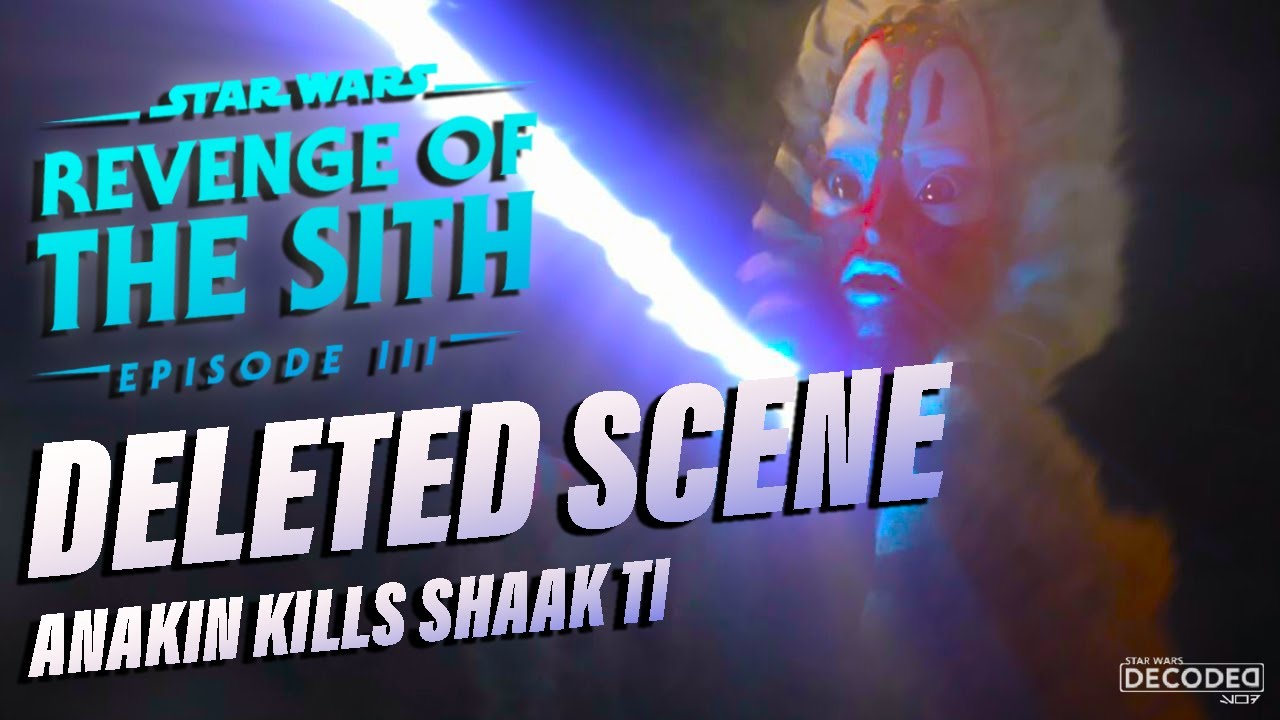 Anakin Kills Shaak Ti - Revenge of the Sith Deleted Scene | Star Wars ...