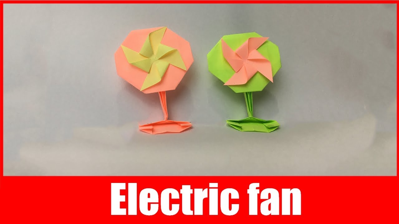 DIY Paper Electric Fan | How to Make a Mini Electric Fan out of Paper ...