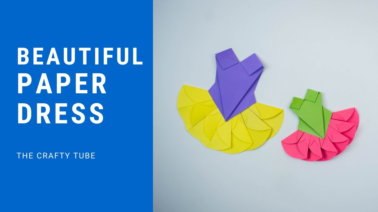 Paper Dress - How To Make Paper Dress - DIY - YouTube