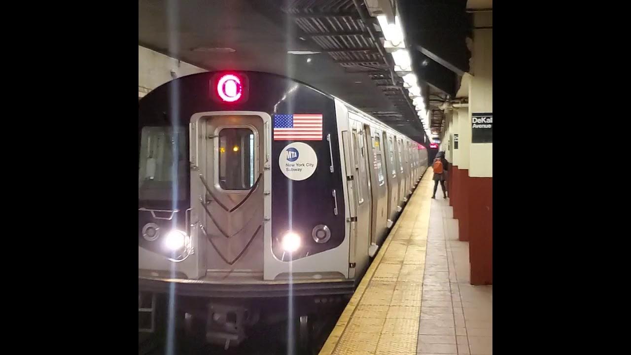 NYCT: Half Cuomo R160 #9148/#9242 (R) + R160 #8882/#8983 (Q) at DeKalb Avenue - YouTube
