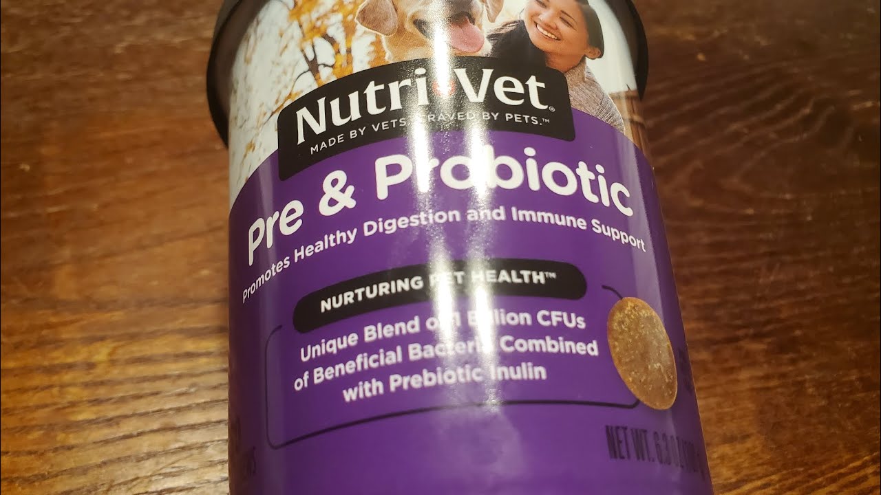 review on nutri vet pre and probiotics for dogs - YouTube