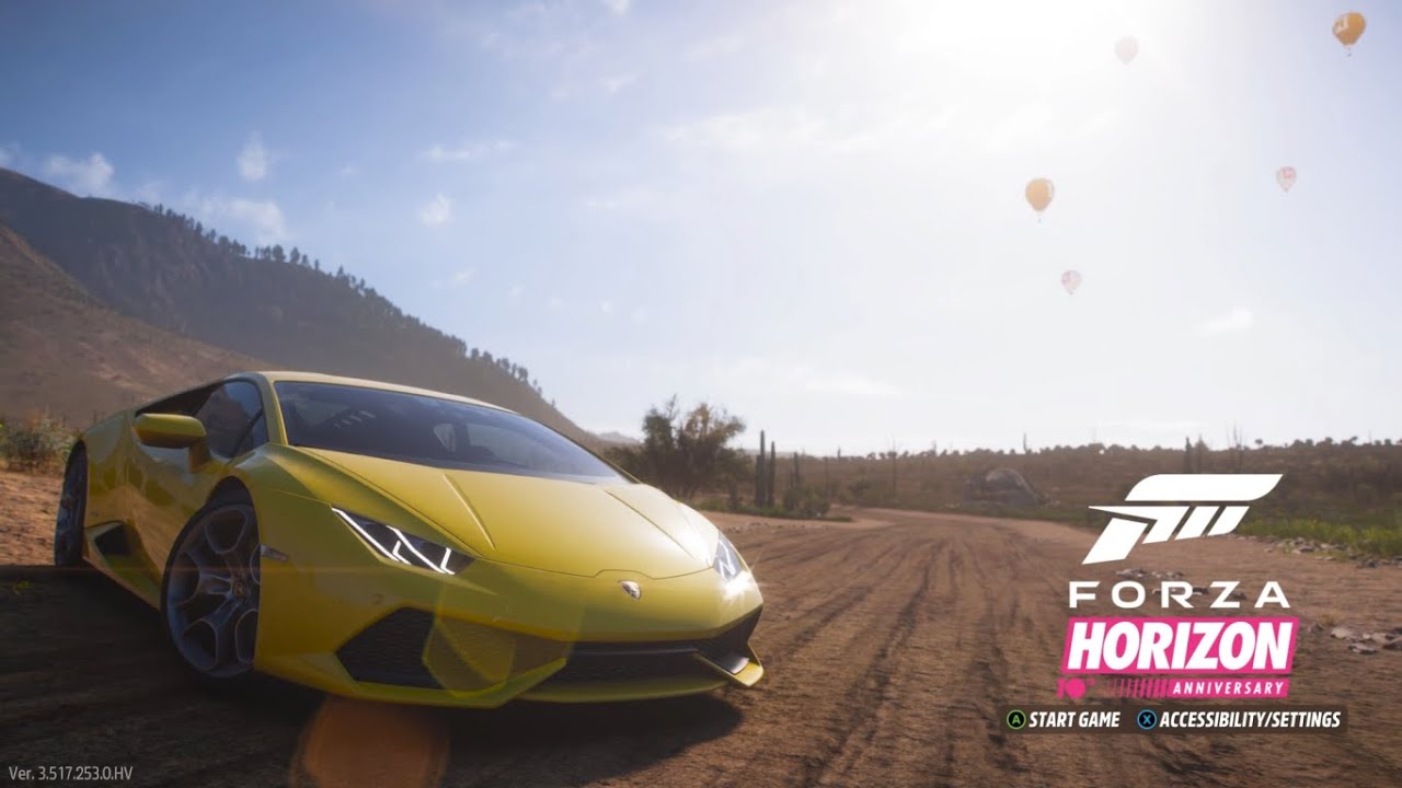 Forza Horizon 5 10th Anniversary Title Screen Autumn Season HQ - YouTube
