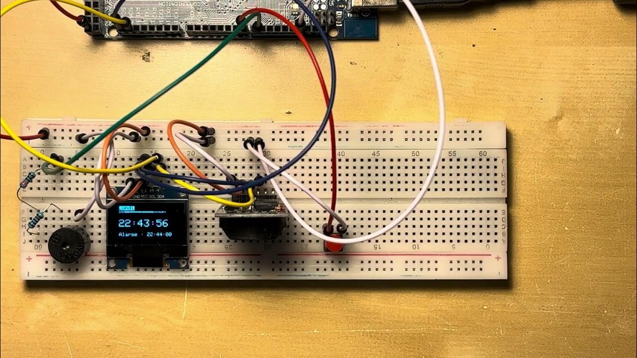 Défi Arduino: Horloge numérique avec alarme avec module RTC et écran OLED - YouTube