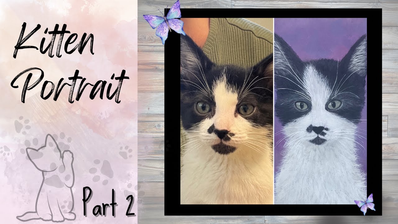 Adorable Kitten Acrylic Painting | Meet Our Sweet Suki! - YouTube