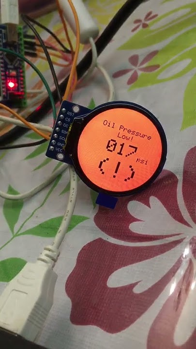 Arduino Integrated Boost Gauge And Oil Pressure Gauge Prototype 3 Mock