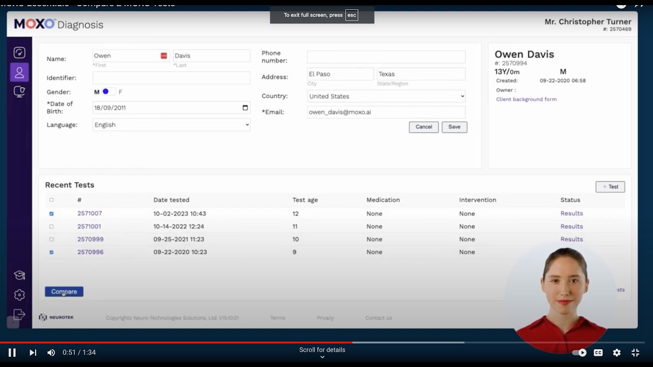 How to Compare 2 MOXO Tests - MOXO Essentials - YouTube