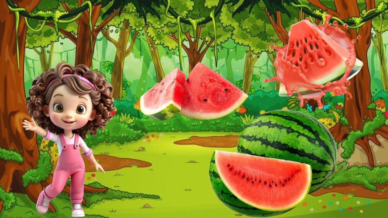 Watermelon Song | Learn Fruits for Kids | Educational Songs & Nursery ...