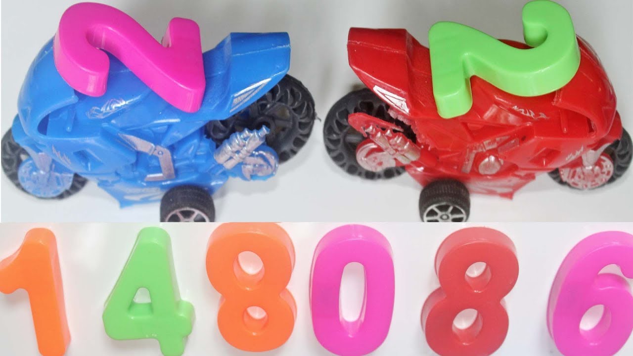Learn Numbers 1 to 9 with Surprise Eggs for Toys - RRR Toys - YouTube