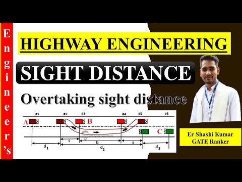 Overtaking sight distance (OSD) on Highway | sight distance | Highway Engineering - YouTube