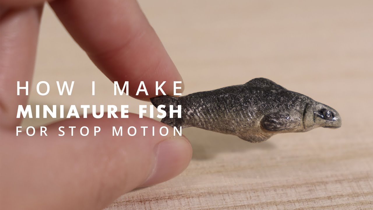 [Stop motion] How I make a miniature fish | Tutorial | Props making ...
