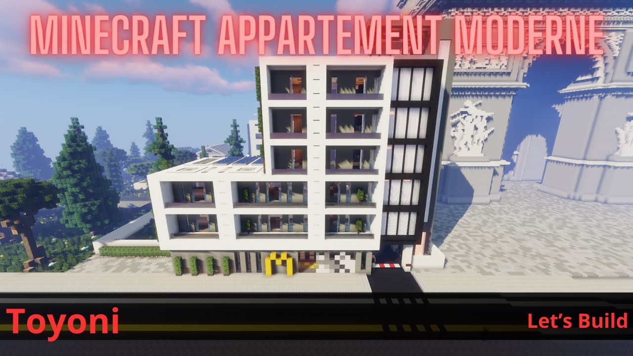 Minecraft appartement moderne - YouTube