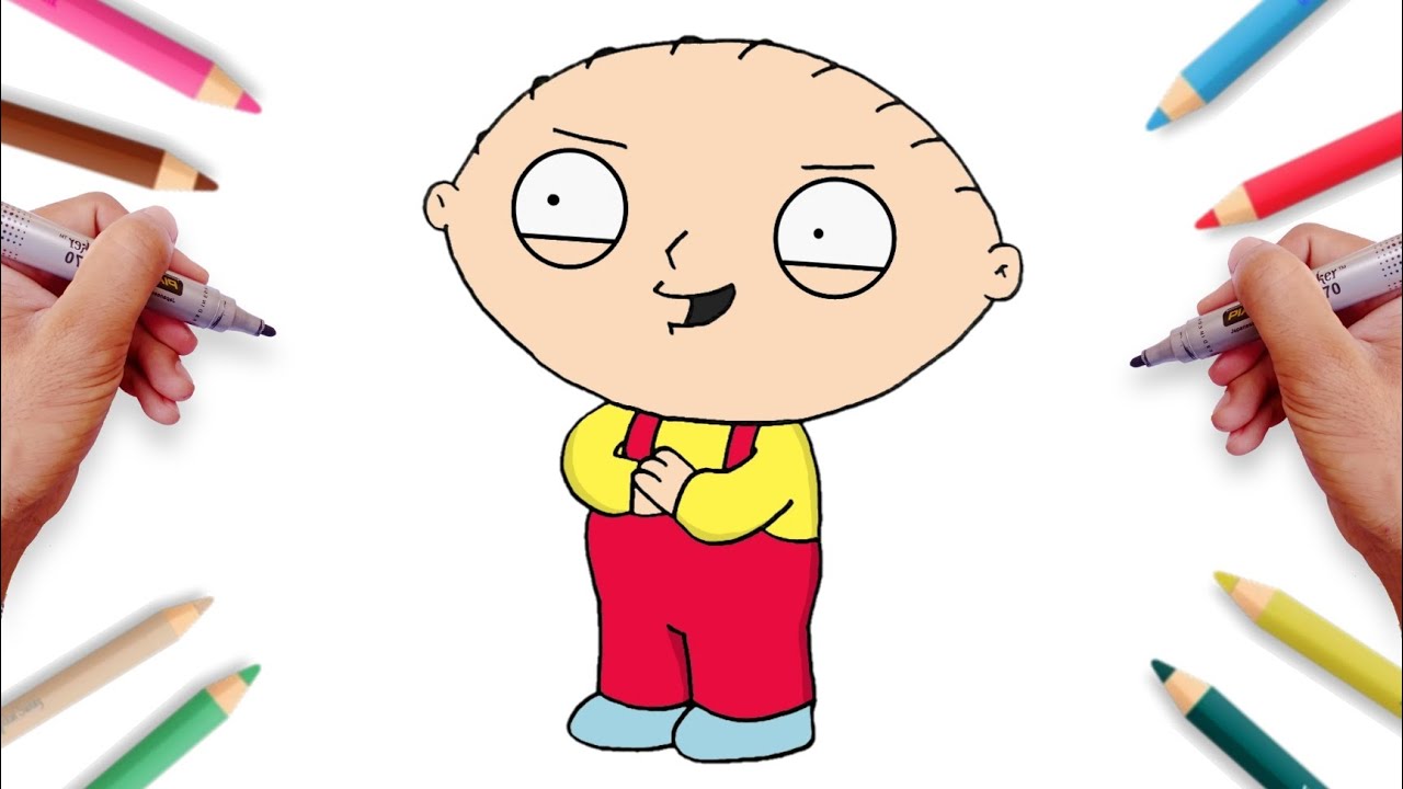 How to Draw STEWIE GRIFFIN Easy Step by step | Family Guy - YouTube