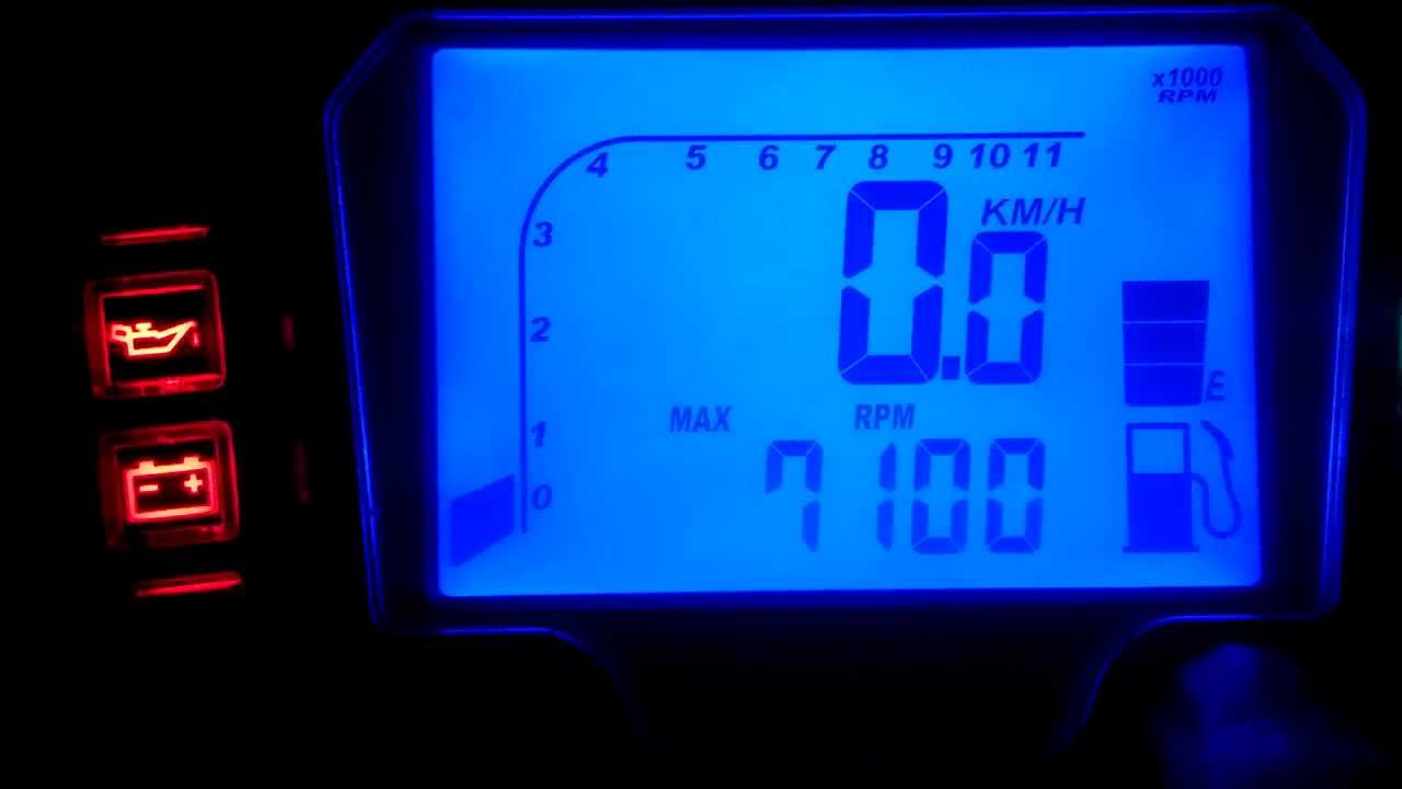 TGB Target 550 irs atv quad tacho speedmeter - YouTube
