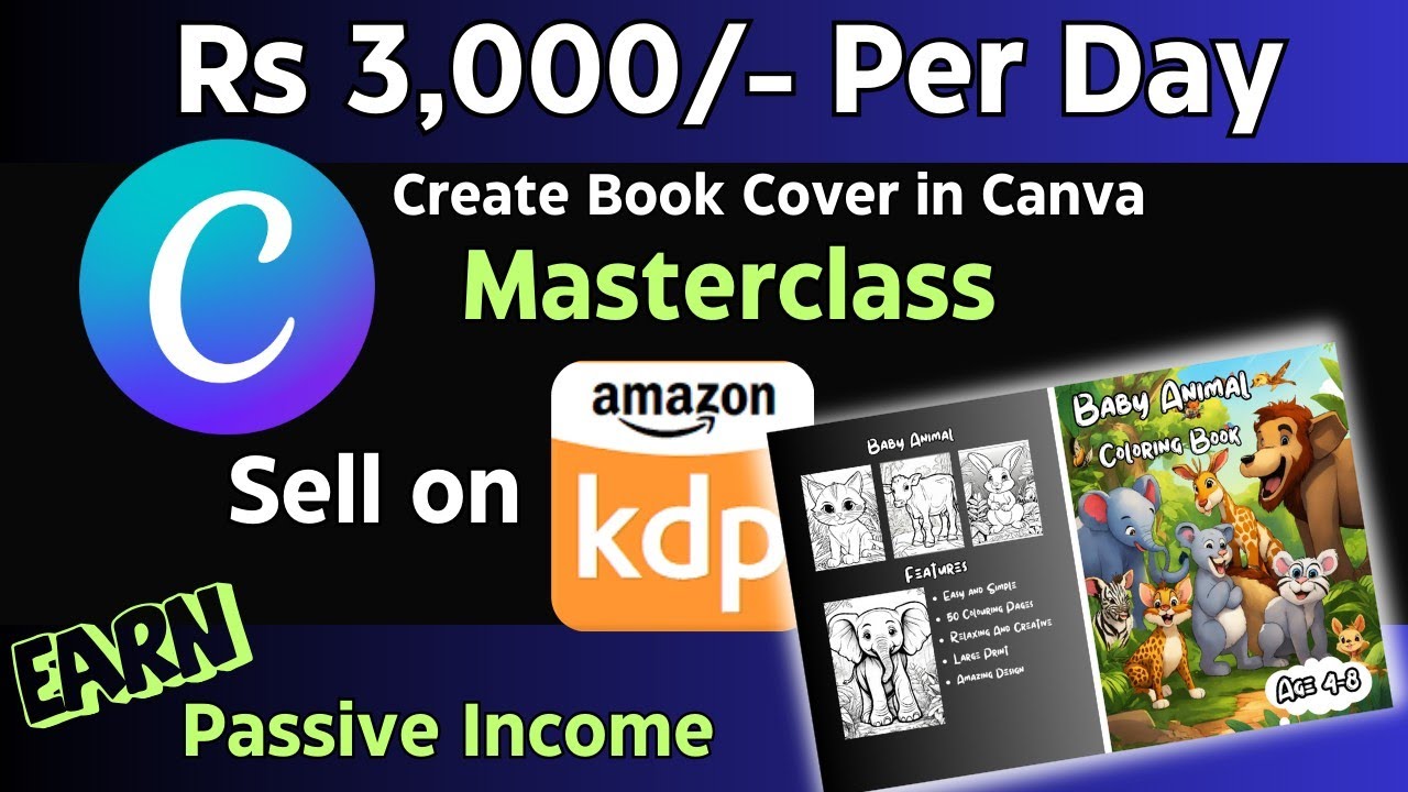 How to Create Cover Page for Book | Amazon Kdp Tutorial | How to Create ...