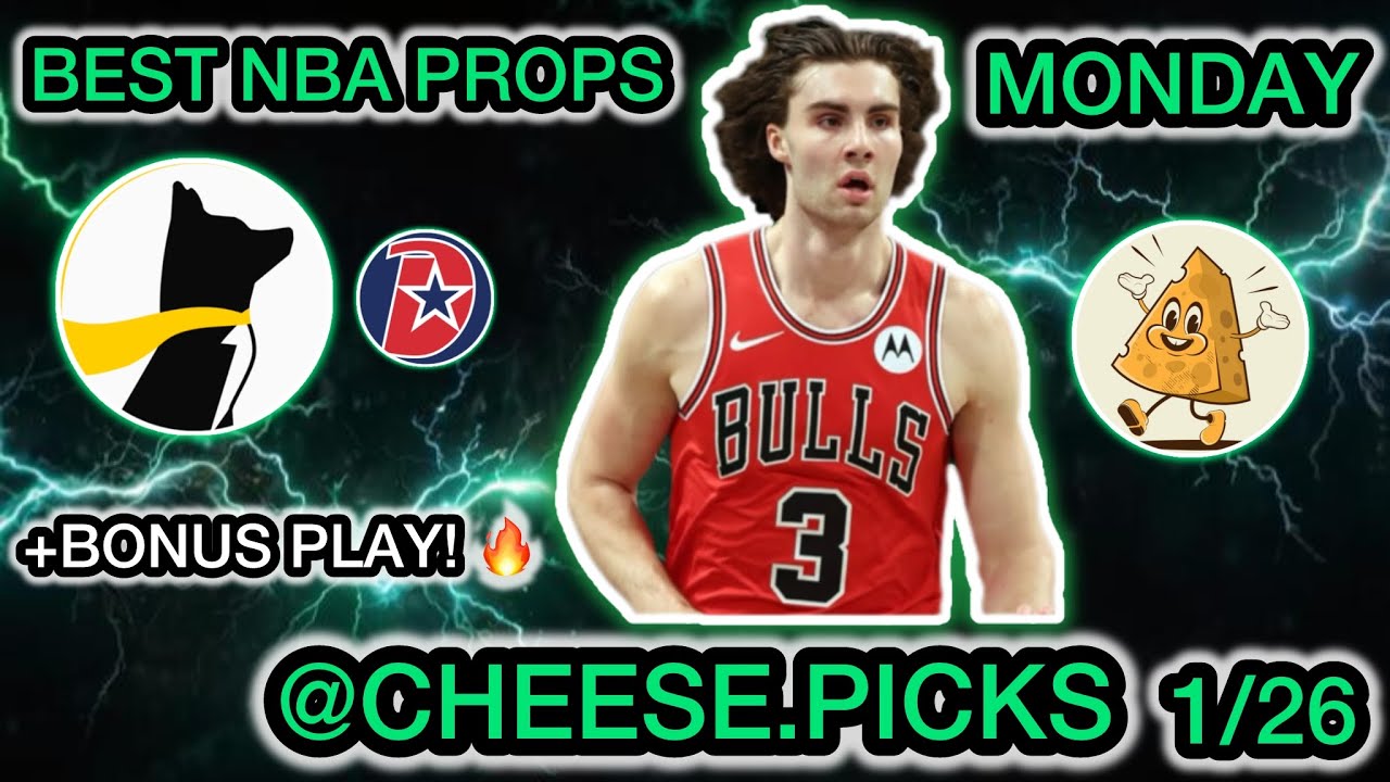 BEST NBA Player Props for Monday 1/26 - BEST NBA PLAYER PROPS TODAY ...