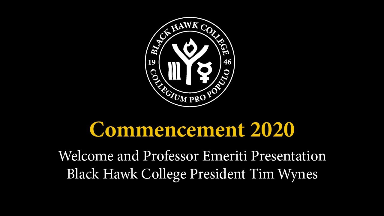 Commencement 2020 Welcome and Professor Emeriti Presentation by ...