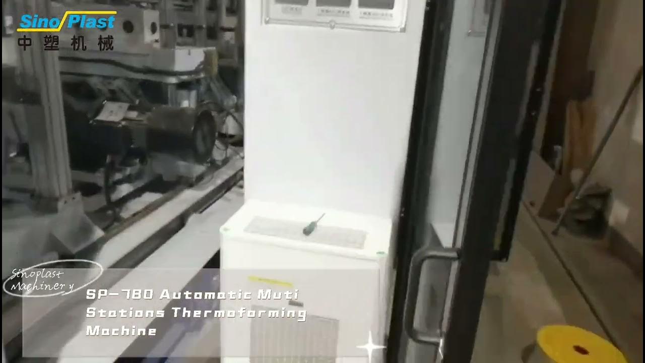 Sinoplast Machinery / SP-780 Automatic Muti Stations Thermoforming Machine - YouTube