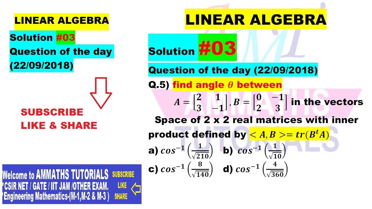 03 ion Of The Day Solution 22 09 2018 Angle Between Two 03 ion Of The Day Solution 22 09 2018 Angle Between Two