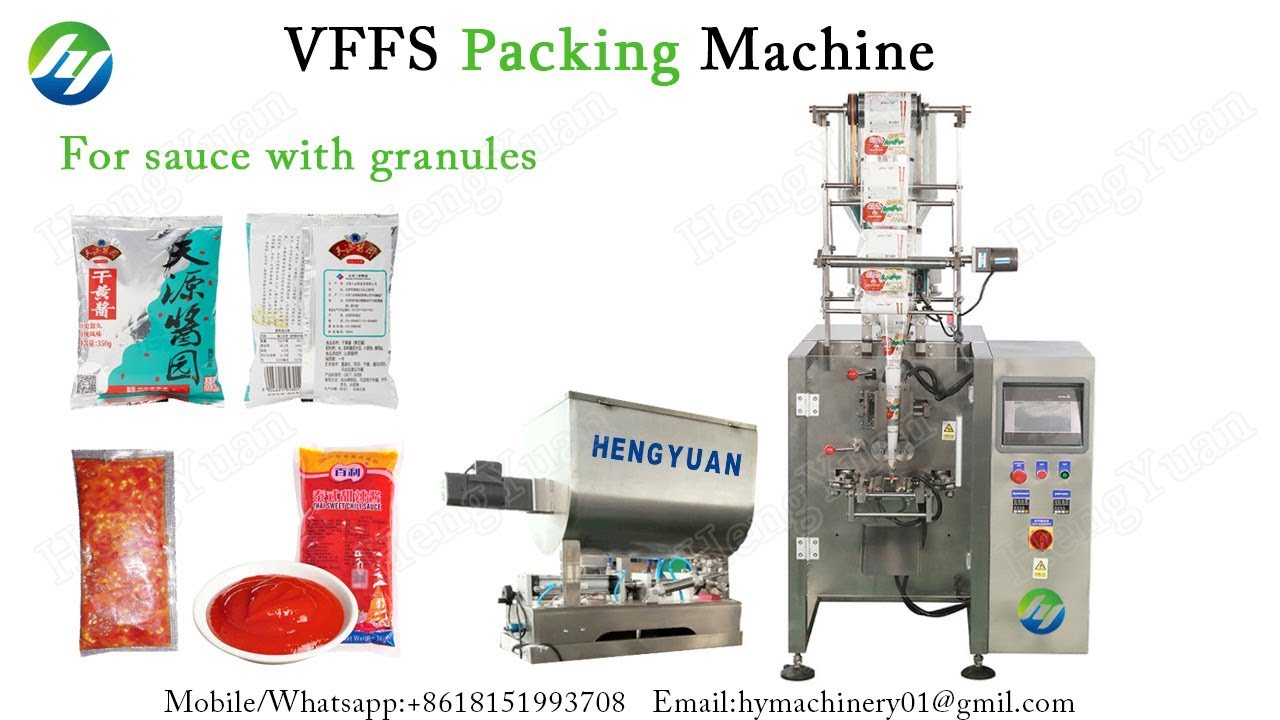 VFFS Vertical Forming Filling Sealing Pouch Packing Machine for Sauce ...