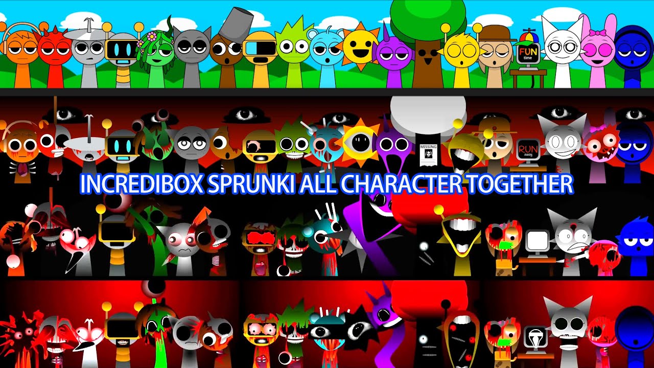 Incredibox Sprunki All Character Together but PHASE 1 VS PHASE 2 VS ...