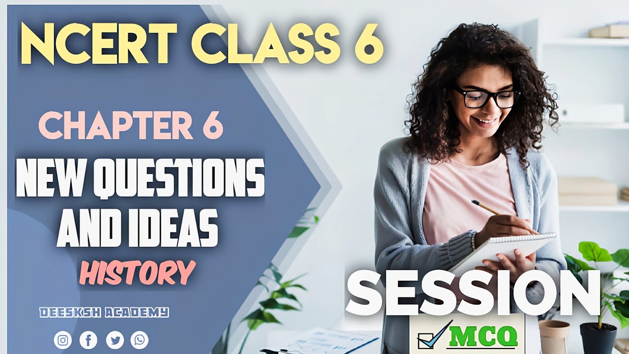 @DeekshaAcademy20 NCERT MCQS for Class 6th History Chapter 6 New ...