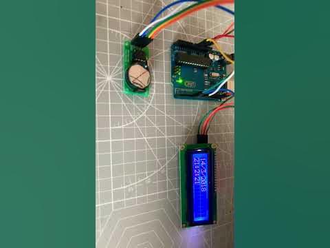 Arduino Uno DS1302 real time clock /CLK-6, DAT-7, RST-8 #lcddisplay # ...