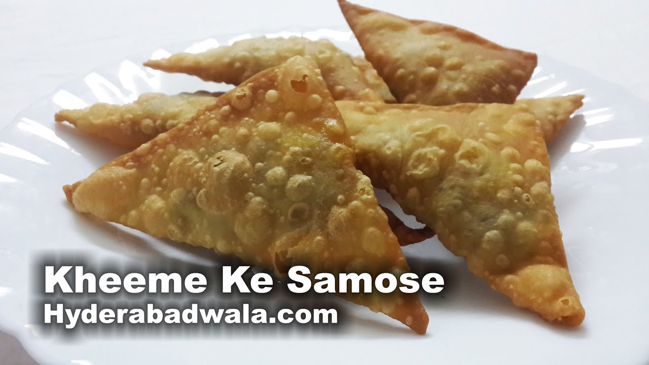 Kheeme Ke Samose Recipe Video – How to Make Hyderabadi Minced Mutton ...