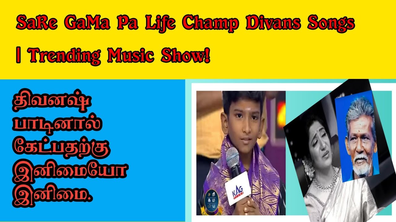 SaRe GaMa Pa Life Champ Divans Songs | Trending Music Show! - YouTube