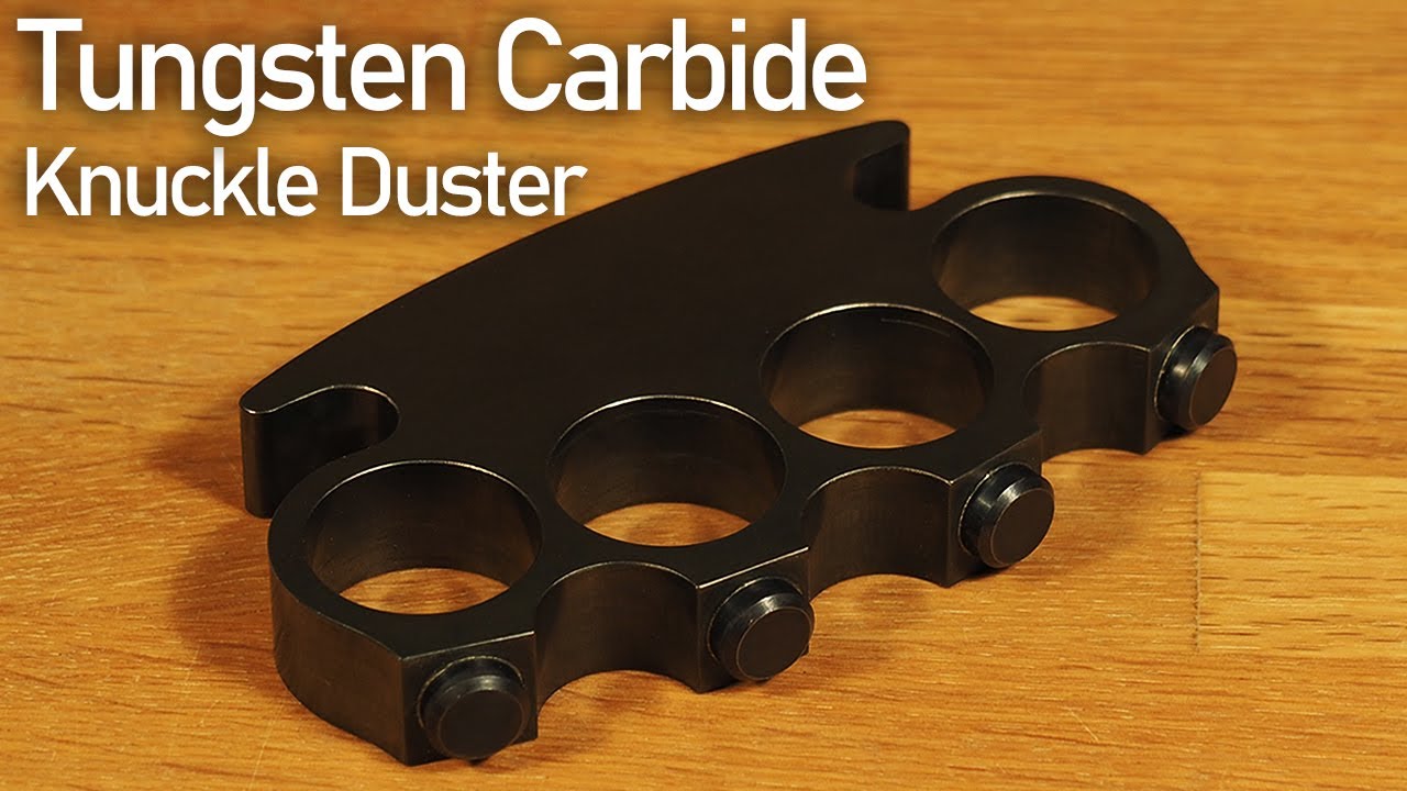 超硬合金でナックルダスター作ってみた。/ Making a Tungsten Carbide Knuckle Duster - YouTube
