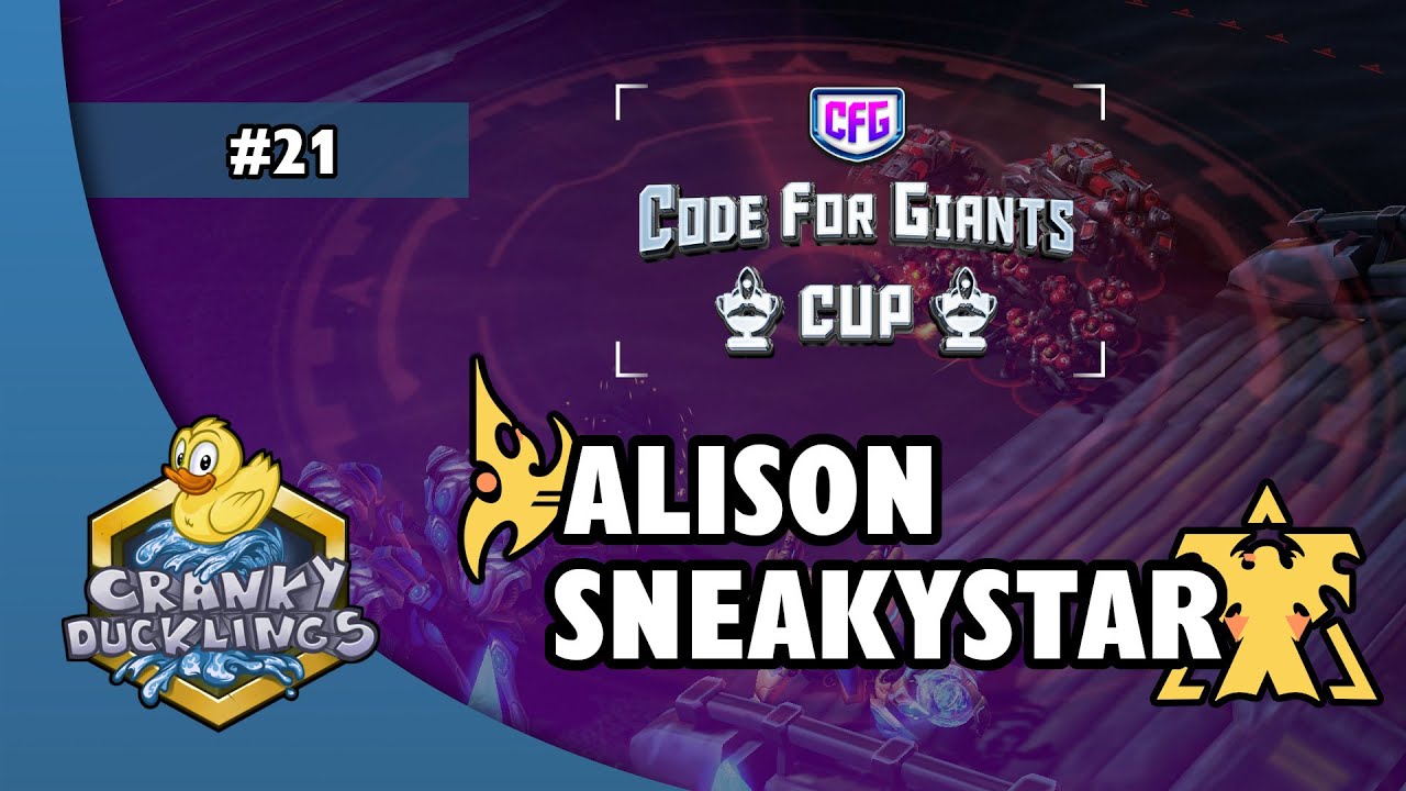 AlisoN vs SneakyStar - PvT | Code For Giants Cup #21 | Biweekly ...