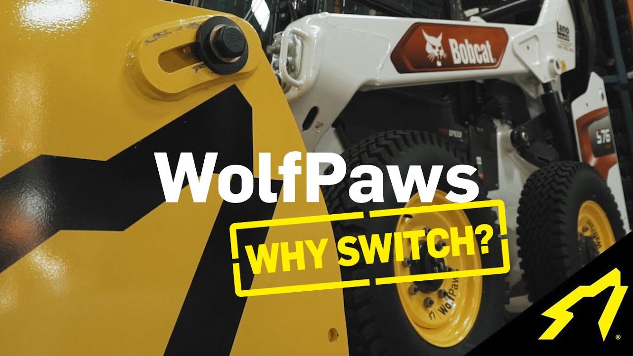 Why Switch SnowWolf WolfPaws Snow Tires for Skid Steers? - YouTube