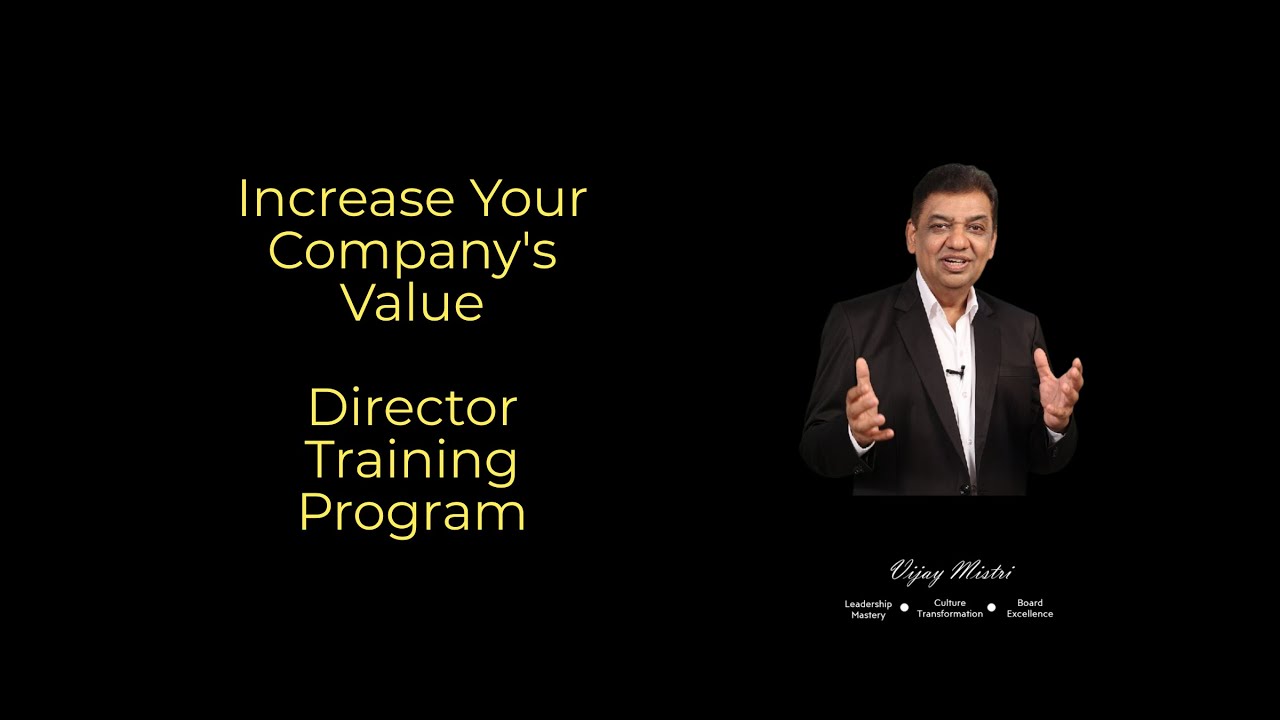 Director Training Program | Company Director Training Course - YouTube