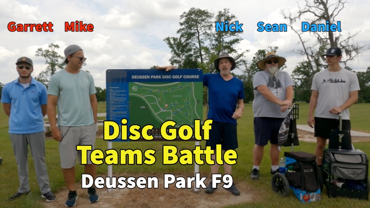 Disc Golf Teams Battle at Deussen Park - F9 - YouTube