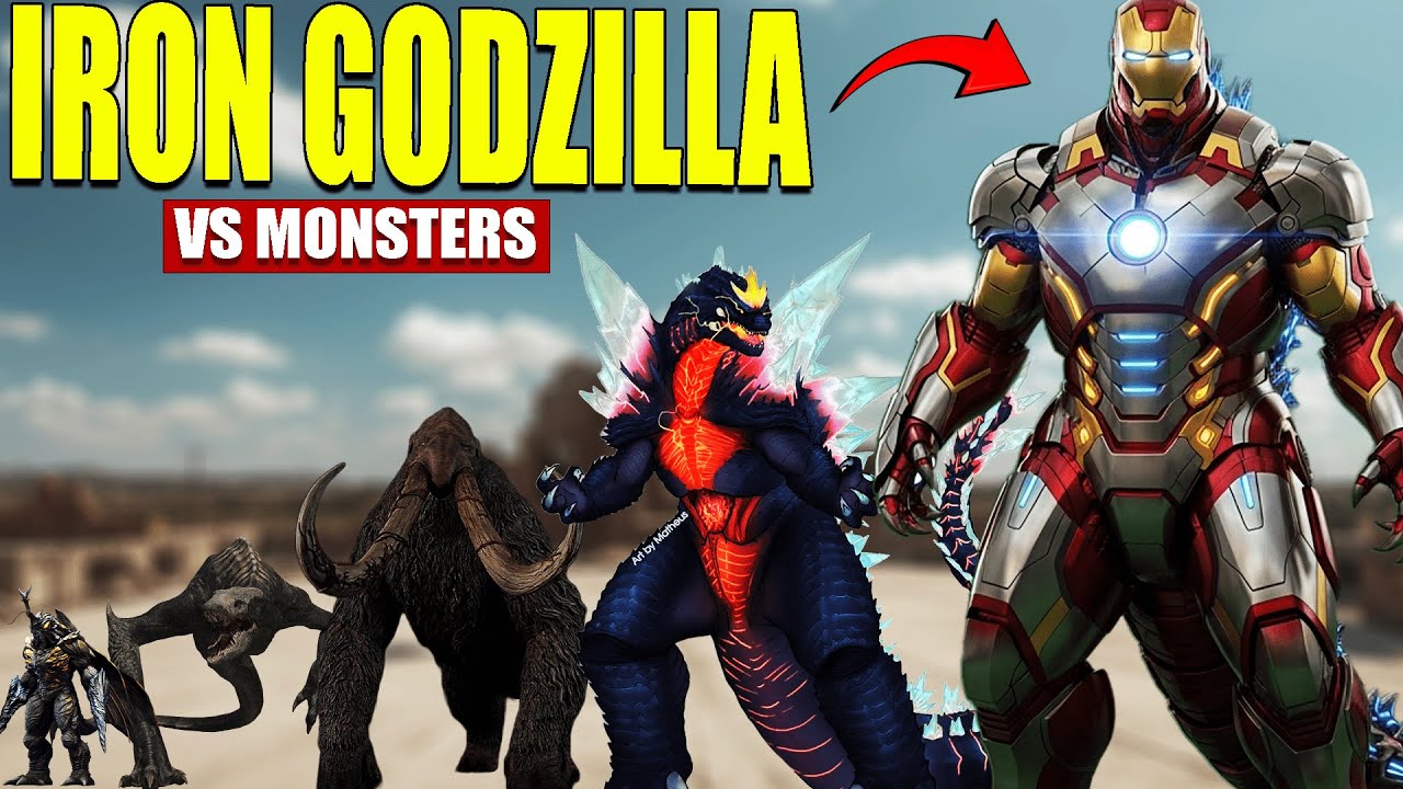 🔥 Iron Godzilla vs Giant Monsters | 3D Monster Size Comparison 🔥 - YouTube
