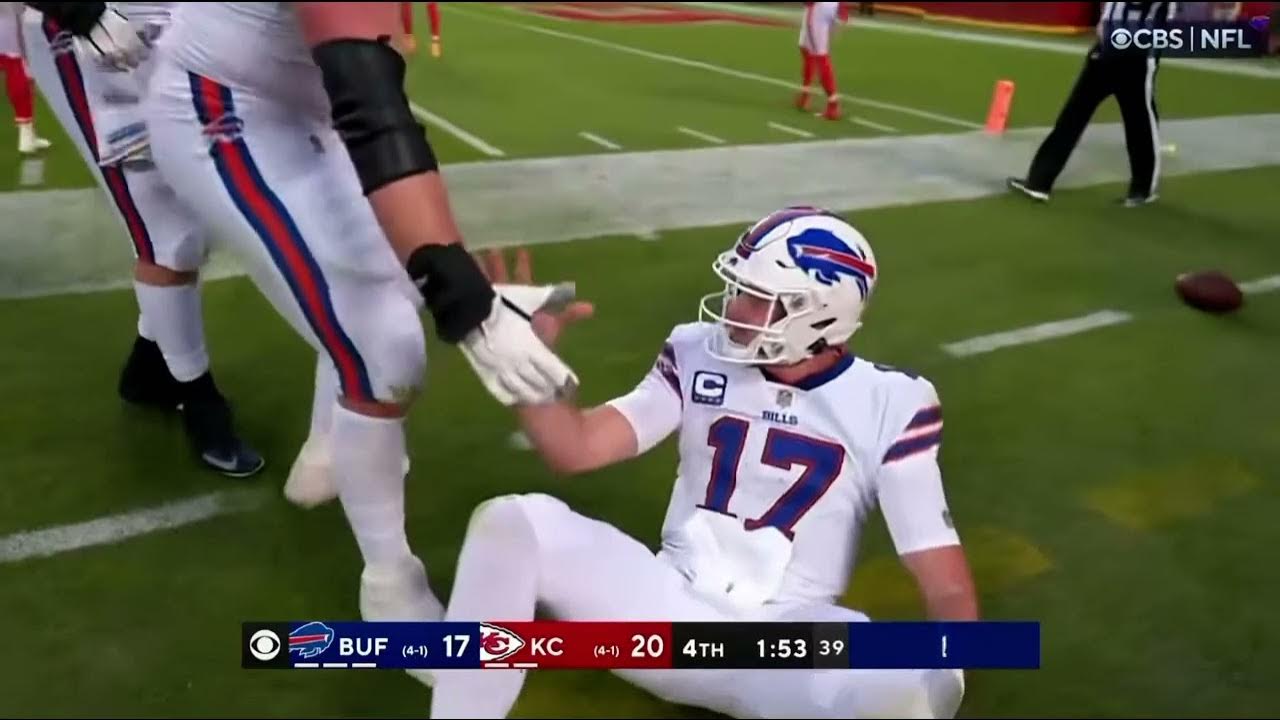 Josh Allen Insane Hurdle - YouTube