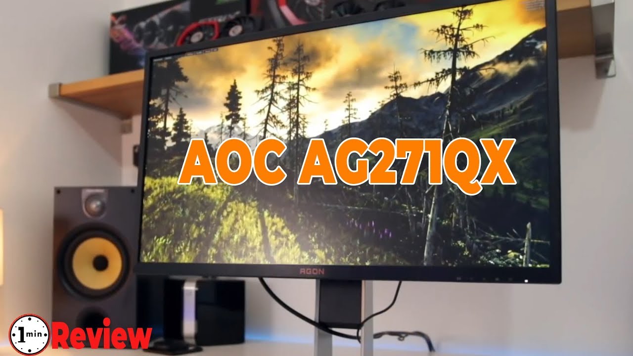 AOC AGON AG271QX Review: 144Hz Gaming Monitor With FreeSync - YouTube