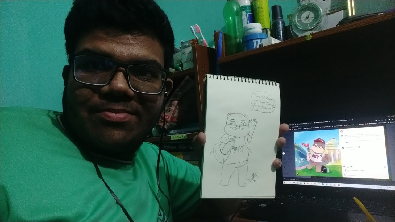 Introducing Wide Tim & My Drawing 🎨 #WideTim #MIT #MargateZheng @mit ...