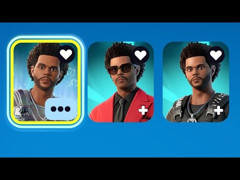 Fortnite gameplay van The Weekend Skins Sets From Each Other (The ...