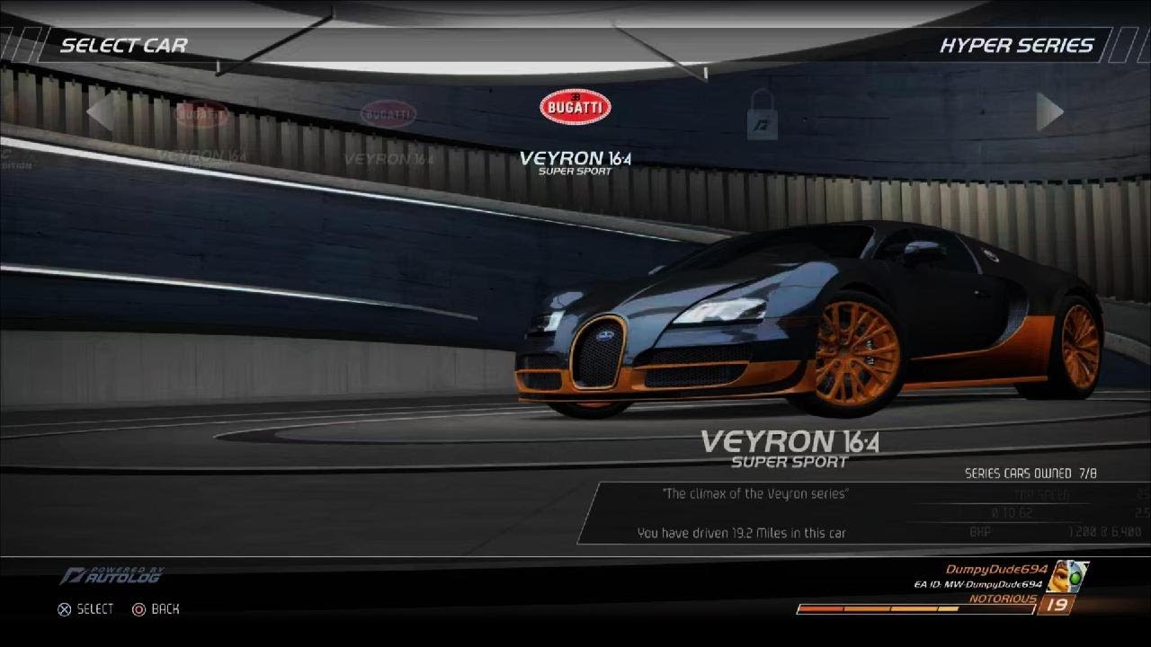Need for Speed Hot Pursuit Remastered: Cars - Hyper Series: Bugatti ...