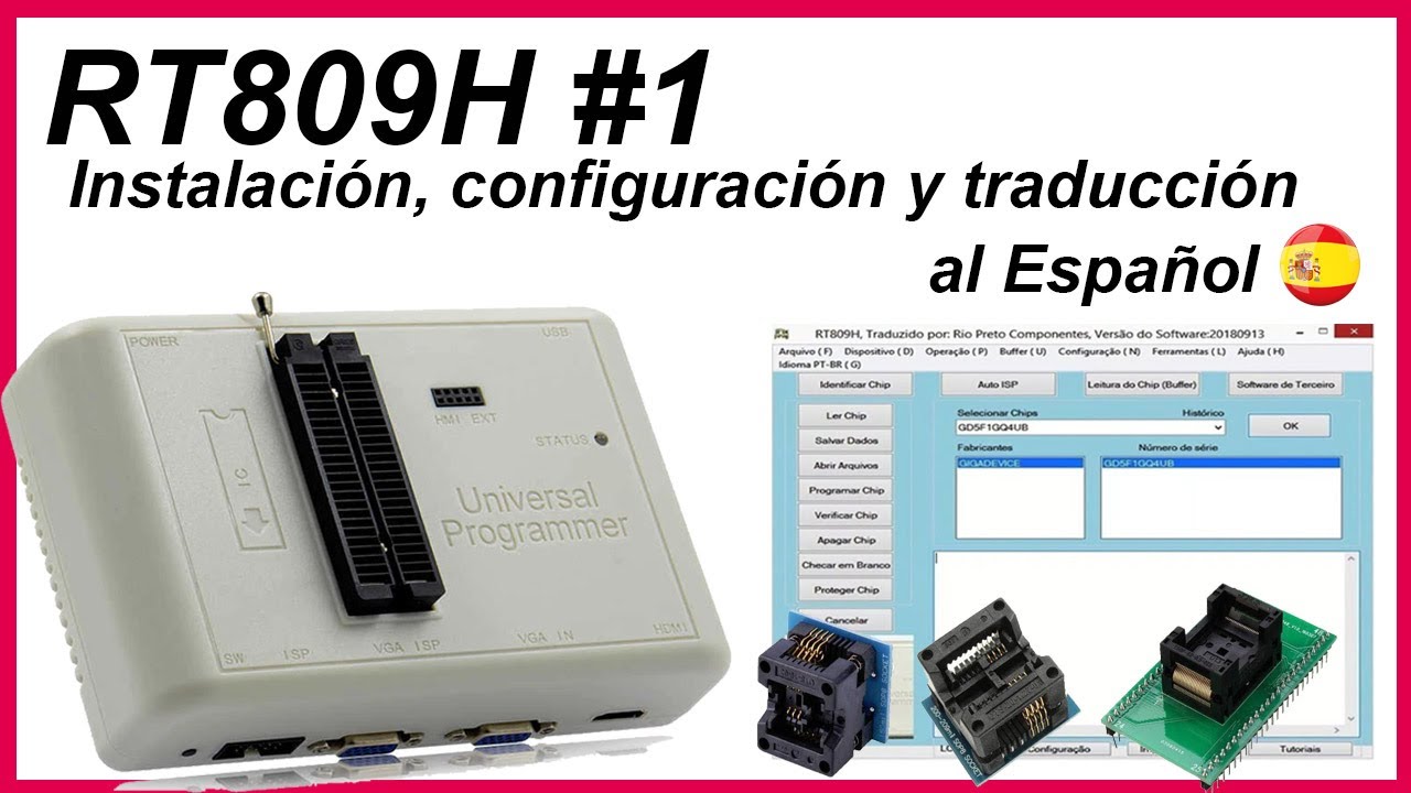 RT809H 1 Bajar instalar y configurar software incluye toolchain traducción al español paso a ...