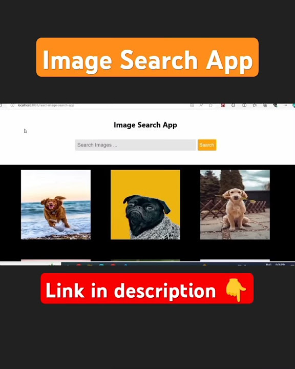 Image Search App Using React JS #shorts - YouTube