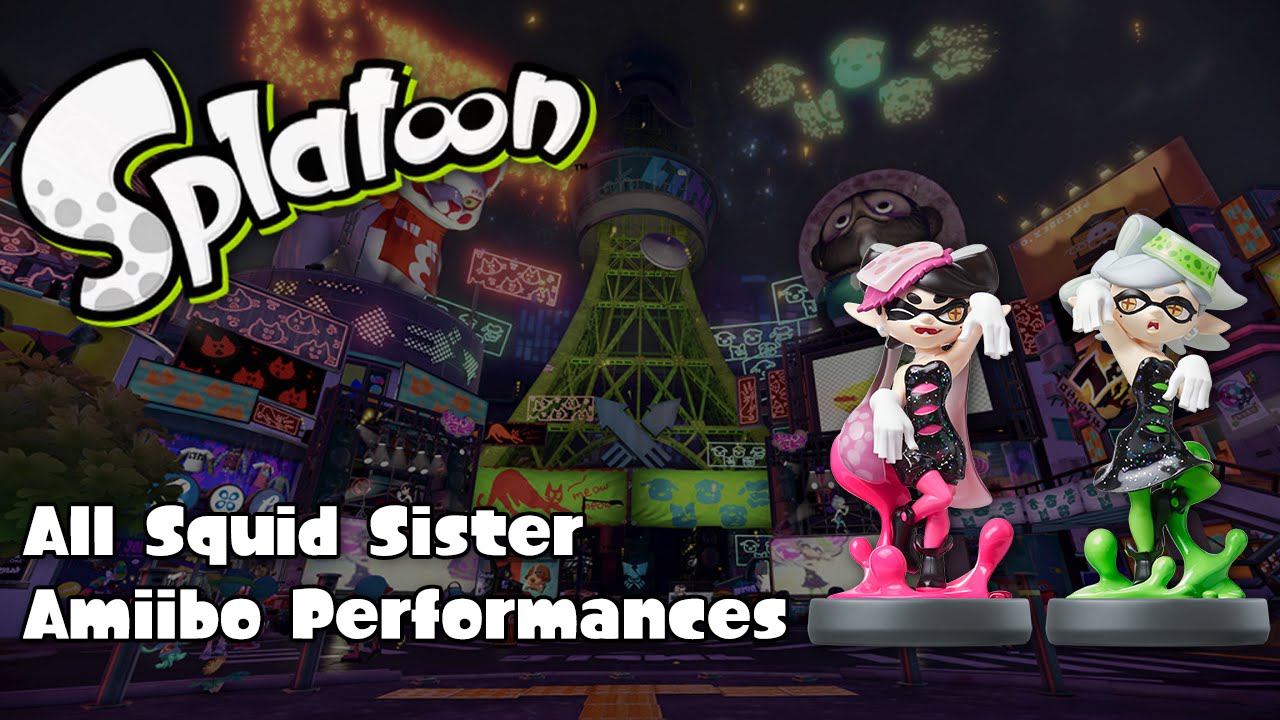 All Squid Sister Amiibo Songs (Splitscreen) (Splatoon 2.9 Update) - YouTube
